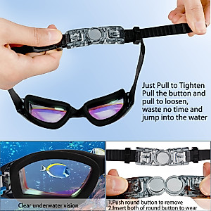 EWPJDK Swim Goggles - 2 Pack Swimming Goggles Anti Fog No Leaking For Adult Women Men