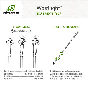 WayLight Multi-Functional Camping LED Light and Trekking Pole
