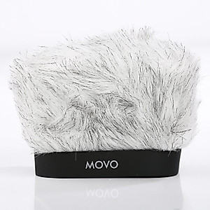 Movo WS-R30 Professional Furry Windscreen with Acoustic Foam Technology for Zoom H4n, H5, H6, Tascam DR-100 MKII and Sony PCM-D50 Portable Digital Recorders