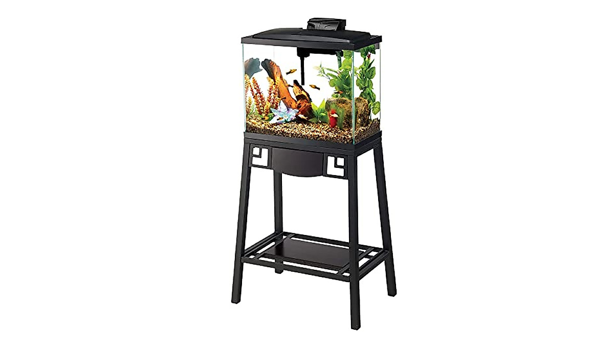 Aqueon 30x12 Metal Aquarium Stand | Durable Steel, 2-Tank