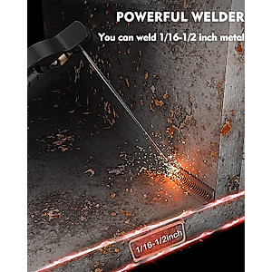Wrdlosy 250Amp Welder, 10PCS Welding Rods Welding Gloves Welding Hammer, Small Portable Welding Machine, For Beginners Welder Machine, Stick Welder, 360°Large Area Heat Dissipation ARC Welder