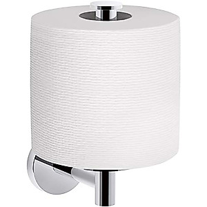 KOHLER 27293-CP Elate Vertical Toilet Paper Holder, Polished Chrome