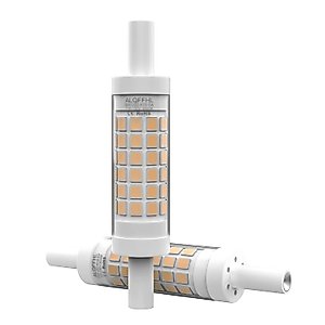 R7S 78mm LED Bulb 5W, Dimmable J Type Double Ended Flood Light (50W Halogen T3 Replacement), 120V 600 Lm, Wall Security Floor Standing Torchiere Lamp for Work and Home, Pack of 2 (3000K Warm White)