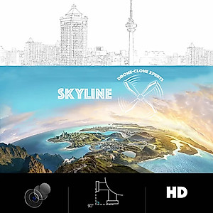 Falcon X 4K Drone with Camera for Adults Upgraded Edition Wide-Angle HD WiFi FPV Live Video - QuadAir Skyline X Foldable, Beginners, Gesture Photo, Altitude Hold, Includes Case and 2 Batteries