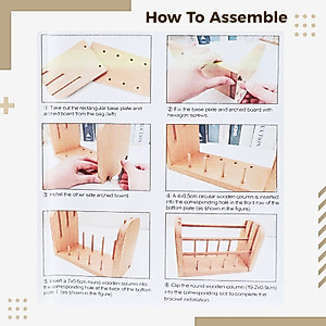 BATTIPAW Yarn Holder Wool Yarn Spindles, 3 Spools + 8 Spools Wooden Thread Holder for Embroidery Quilting Sewing, Multifunctional Beech Thread Rack Organizer for Crochet and Knitting