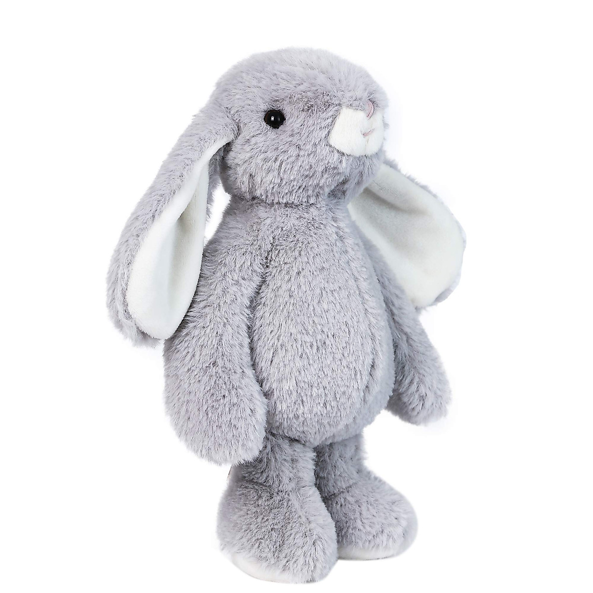 DILLY DUDU Gray Bunny Rabbit Stuffed Animal Plush Toy Best Gifts 10-Inch