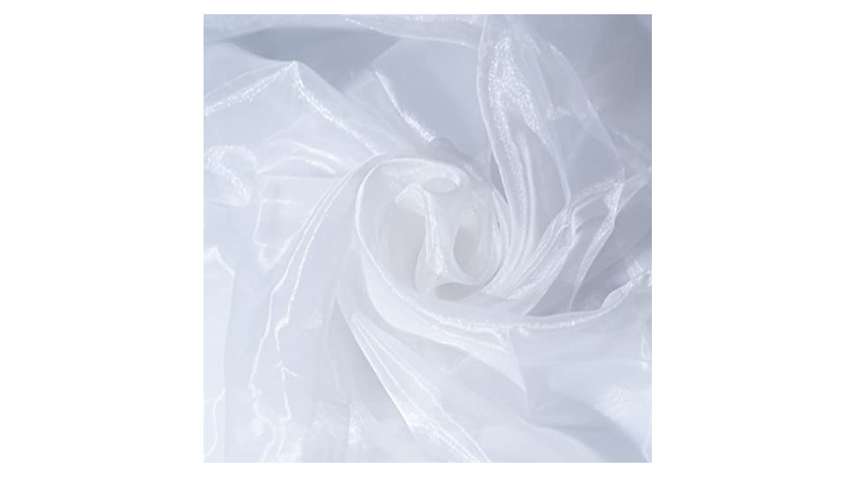 Fynite Sheer Organza Fabric - Premium 10 Yards for Crafts