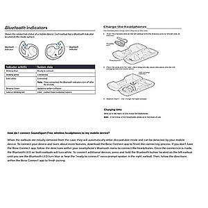 Bose SoundSport Free, True Wireless Earbuds, (Sweatproof Bluetooth Headphones for Workouts and Sports), Midnight Blue / Citron