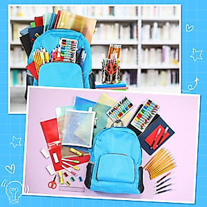 Colarr 17 Inch School Backpacks Supplies Kit Back to School Supplies Bundle 12 Pack Backpacks Bulk and 360 Pieces School Supply for School Student Donation Activity