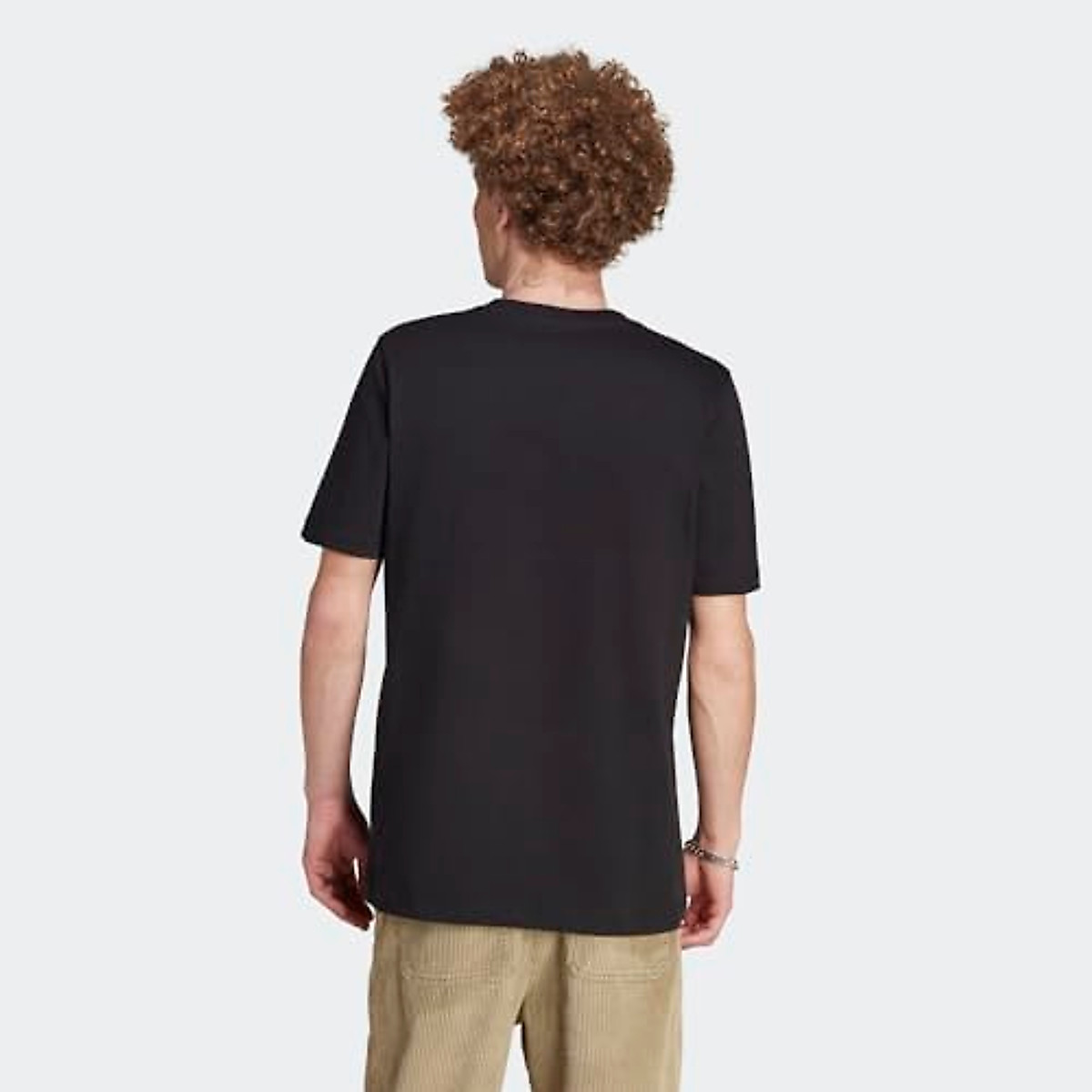 adidas Originals unisex baby Trefoil Tee Shirt, Black/White, 18 Months US