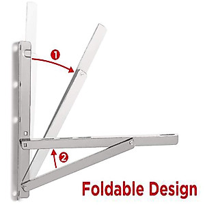 WANLIAN Foldable Wall-Mounted air Conditioner Bracket for Small Split Type Heavy Duty Non-Rusting air Conditioner mounting Bracket