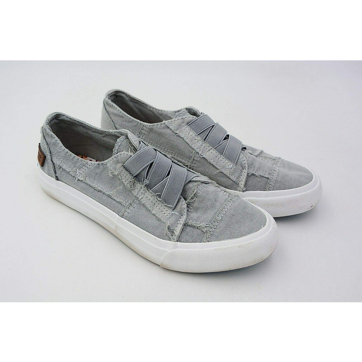 Blowfish Malibu Marley - Shoes for Women - Canvas Upper - Rubber Outsole - Cushioned Fabric Footbed Sweet Gray Color Washed Canvas 7 M