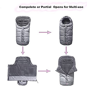 Anti-kick Winter Stroller Blanket,Warm Cuddly Weather Resistant Baby Footmuff Adaptable for All Strollers, Toddler Stroller Winter Cover Bunting Bag