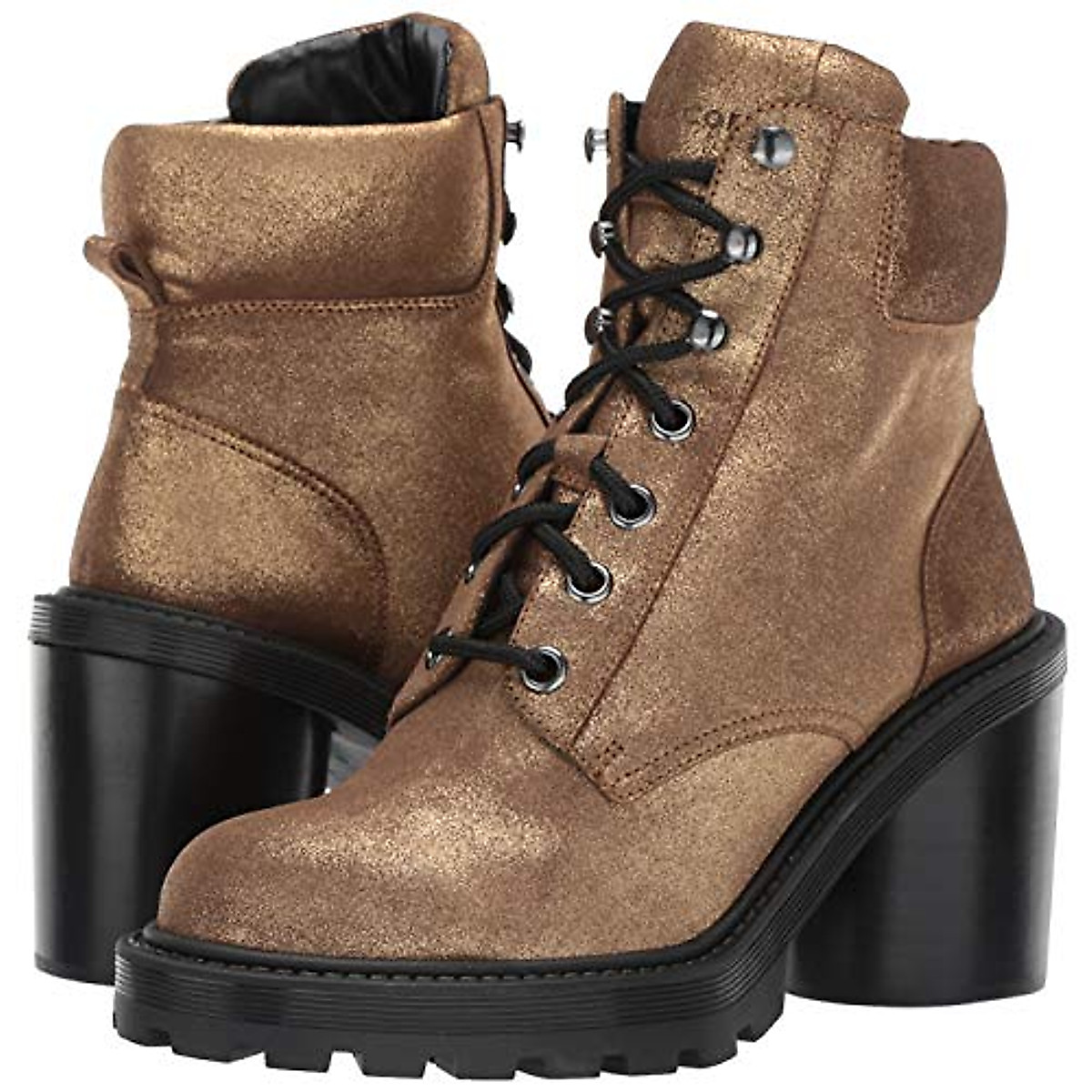 Marc Jacobs Women's Crosby Hiking Boot Ankle, Gold, 36.5 M EU (6.5 US)