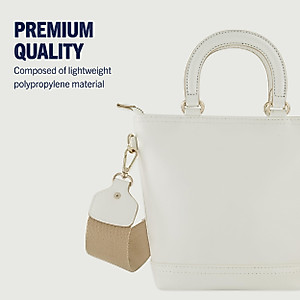 True Religion Women's Shoulder Bag Purse, Adjustable Crossbody Handbag with Horseshoe Logo Zipper, White