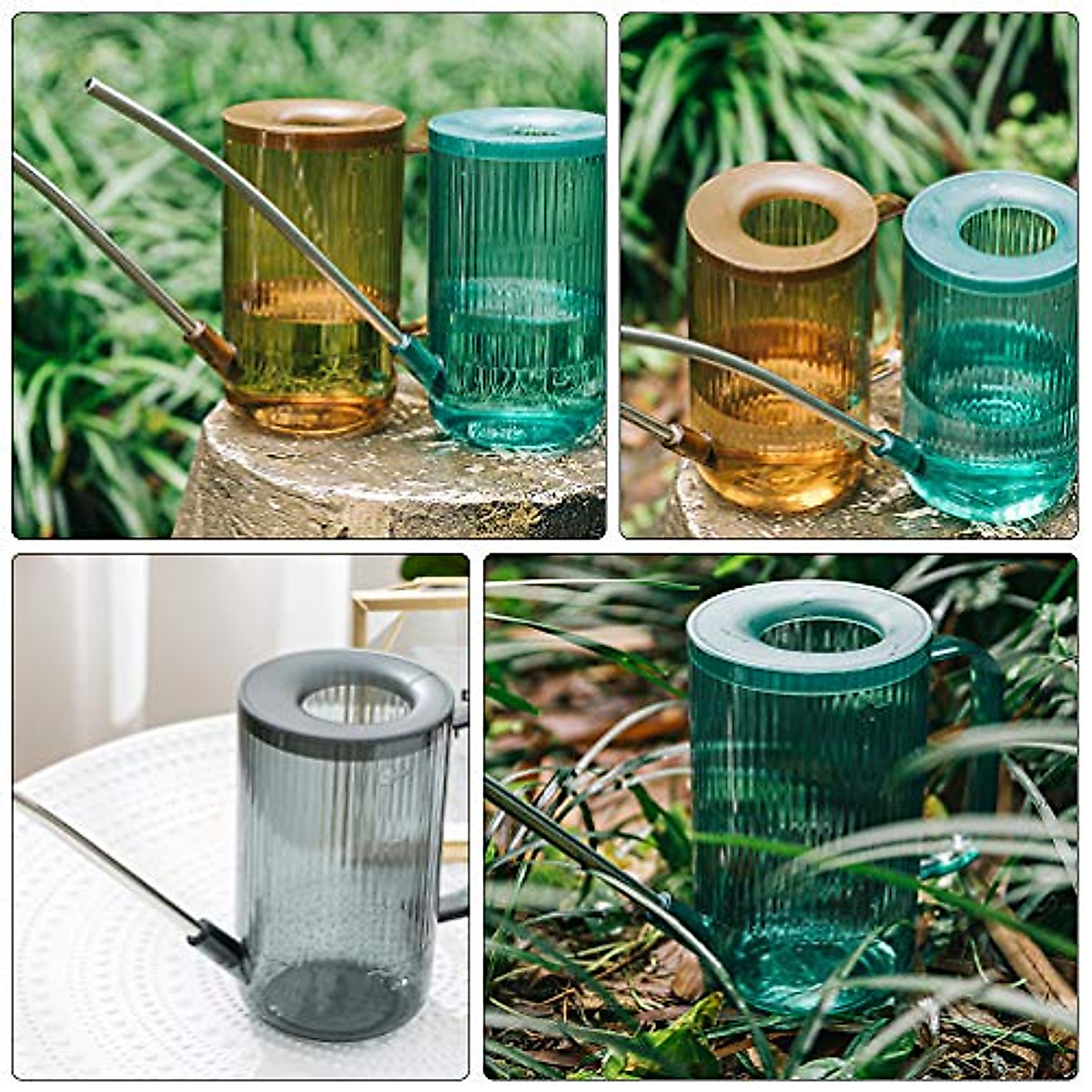 DOITOOL Plastic Watering can Plastic Watering can Water can with spout Plastic Sprinkling can Kids spout Watering Bottle Succulents Small Shower Pot Water The Flowers Child