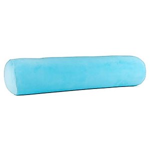 Dash Sensations Sensory Kids Body Pillow – Ultra Soft Plush Removable Cover – Large 30” Roll Cushion with Tactile Mini Beads for Naps, Sleeping, Play and Relaxation (Blue)
