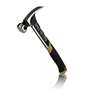 Spec Ops Tools 20 oz Rip Claw Nailing Hammer with Smooth Face, Soft Mallet Face, Shock-Absorbing Grip, 3% Donated to Veterans