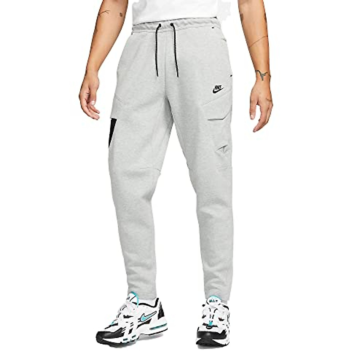 Nike mens Sportswear Tech Fleece Utility Pant, Football Grey/Light Smoke Grey-black, XX-Large