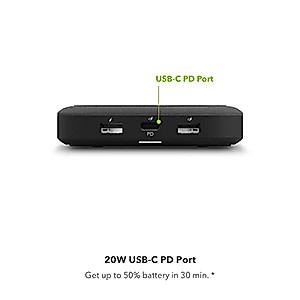mophie - Wireless Charging hub Universal Wireless Charging hub with USB-A and USB-C Ports. for AirPods, iPhone, Google Pixel, Samsung Galaxy, Qi-Enabled Devices, USB-C and USB-A Devices - Black