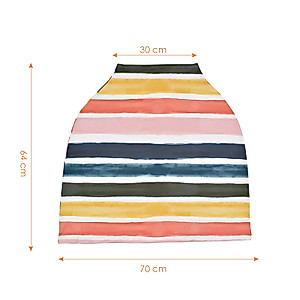 Petyoung Baby Nursing Cover Breastfeeding Scarf - Rainbow Color Baby Car Seat Covers, Infant Stroller Cover, Carseat Canopy for Girls and Boys