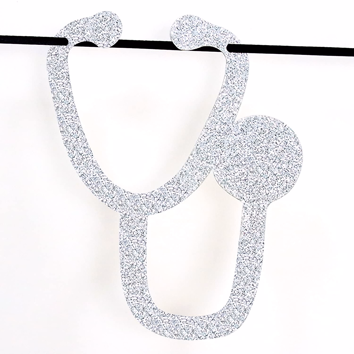 Future PA Banner - Congrats Physician Assistant Bunting Sign, Medical School/Nursing School Graduation Party Decorations Supplies, Black Glitter