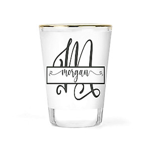 Custom Shot Glass - Monogram Glass - Customizable Shot - Monogram Shot Glass - Initial Shot - Gift for Her - Personalized Shot