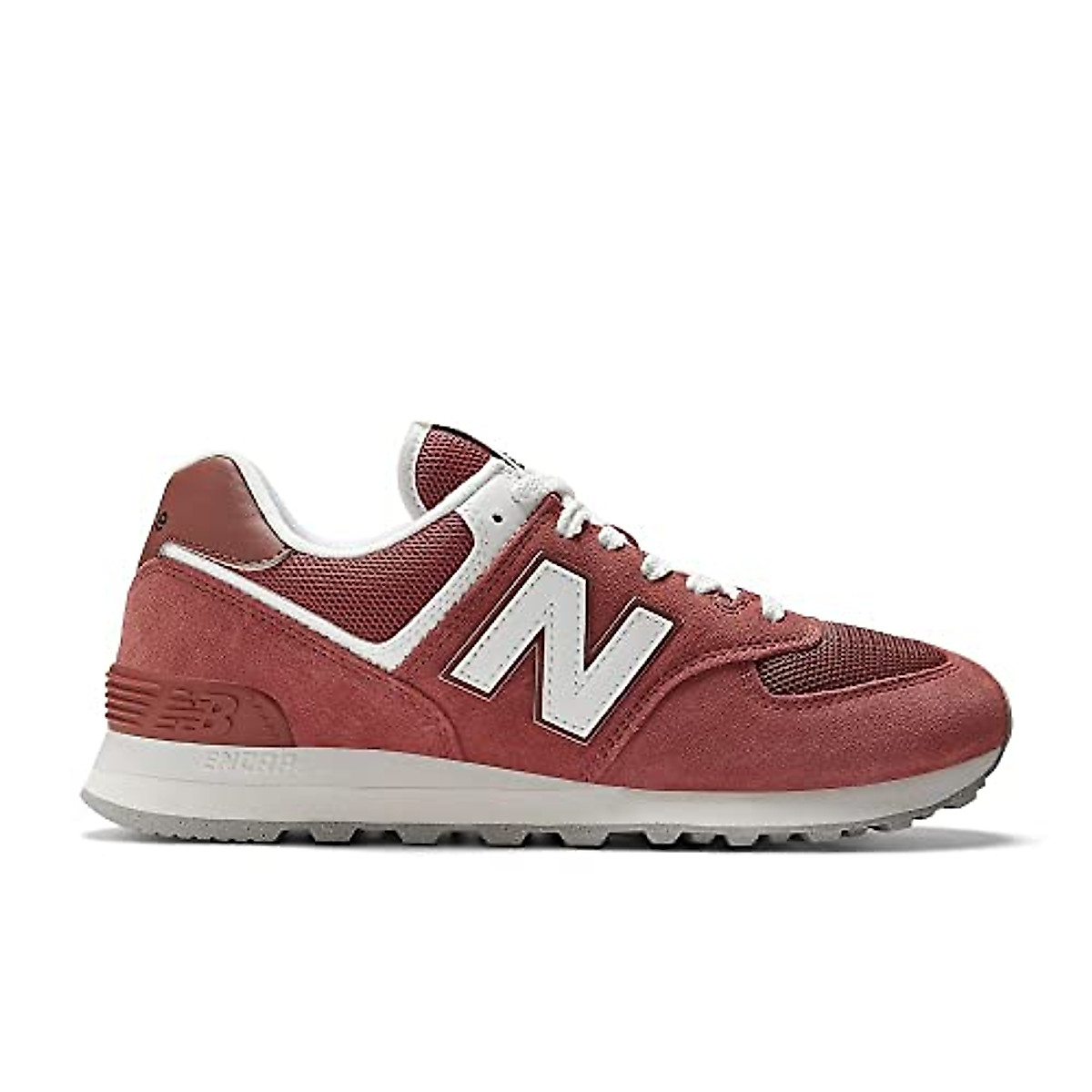 New Balance Men's 574 V2 Spilled Paint Sneaker, Red/White, 8