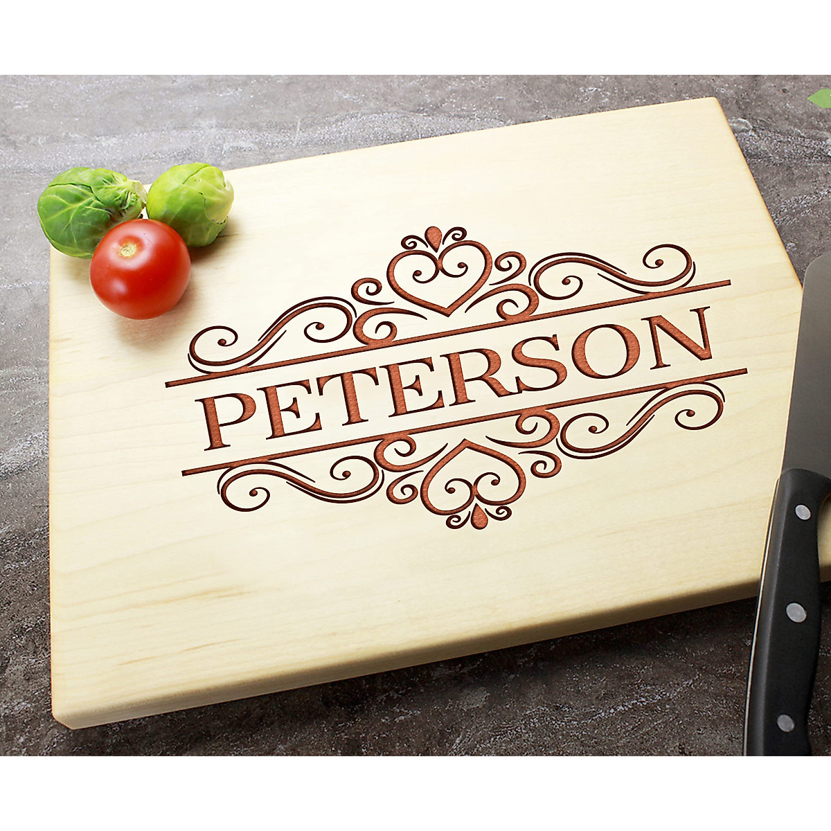 Personalized Cutting Board Custom Mr Mrs Cutting Board Wood Engraved Cutting Board