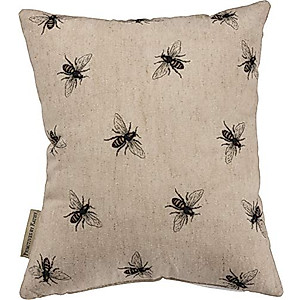 Primitives by Kathy Farmhouse Feedsack Throw Pillow, 10 x 12-Inches, Honey Bee-Sweet as Honey