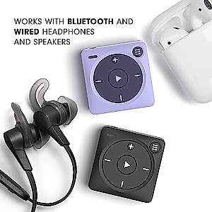 Mighty 3 Spotify & Amazon Music Player - Compatible with Bluetooth & Wired Headphones - 1,000+ Song Storage - Screen Free Music Player - No Phone Needed - (Black)