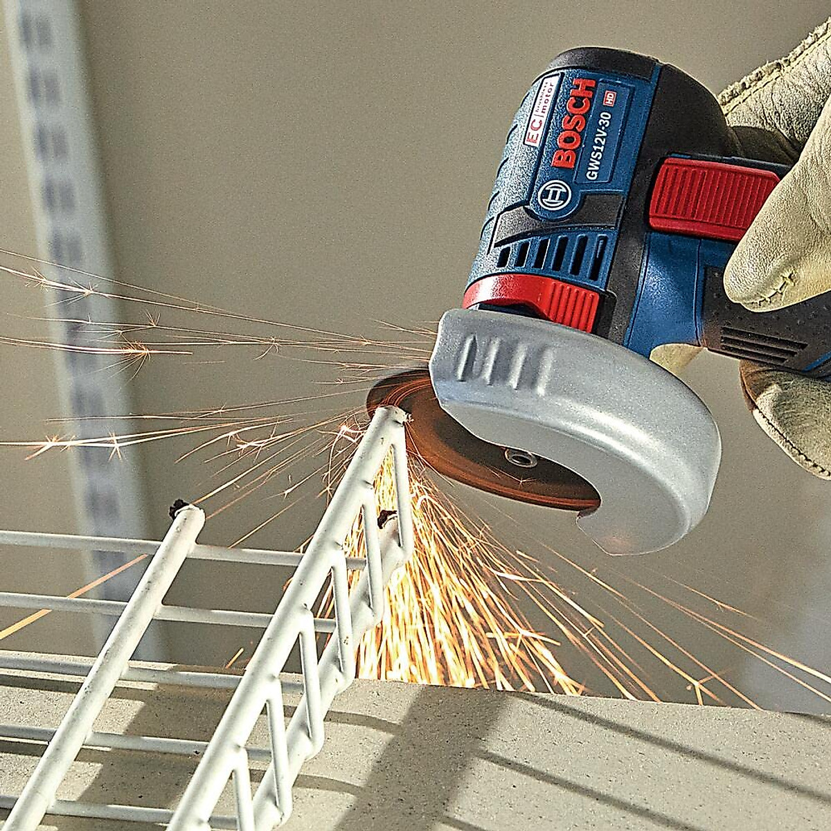 BOSCH CW1LM300 5-Pack 3 In. x 1/16 In. Metal Cutting Wheel 46 Grit Compatible with 3/8 In. Arbor Type 1A (ISO 41) for Fast Cutting Applications in Metal, Stainless Steel