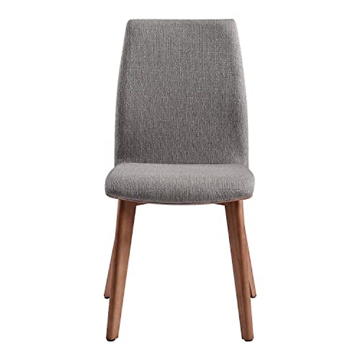 Armen Living Archie Modern Fabric Upholstery Dining Room Kitchen Accent Chairs - Set of 2, Gray, 18.5" Seat Height