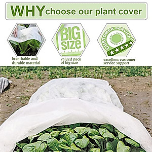 Plant Covers Freeze Protection 10x30ft Floating Row Cover 0.9oz/yd² Plant Covers for Winter Garden Fabric for Cold Sun Protection