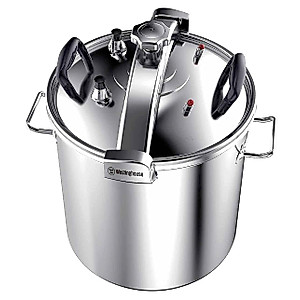 Westinghouse Stainless Steel Pressure Cooker & Canner, 53.5 Quart, Silver