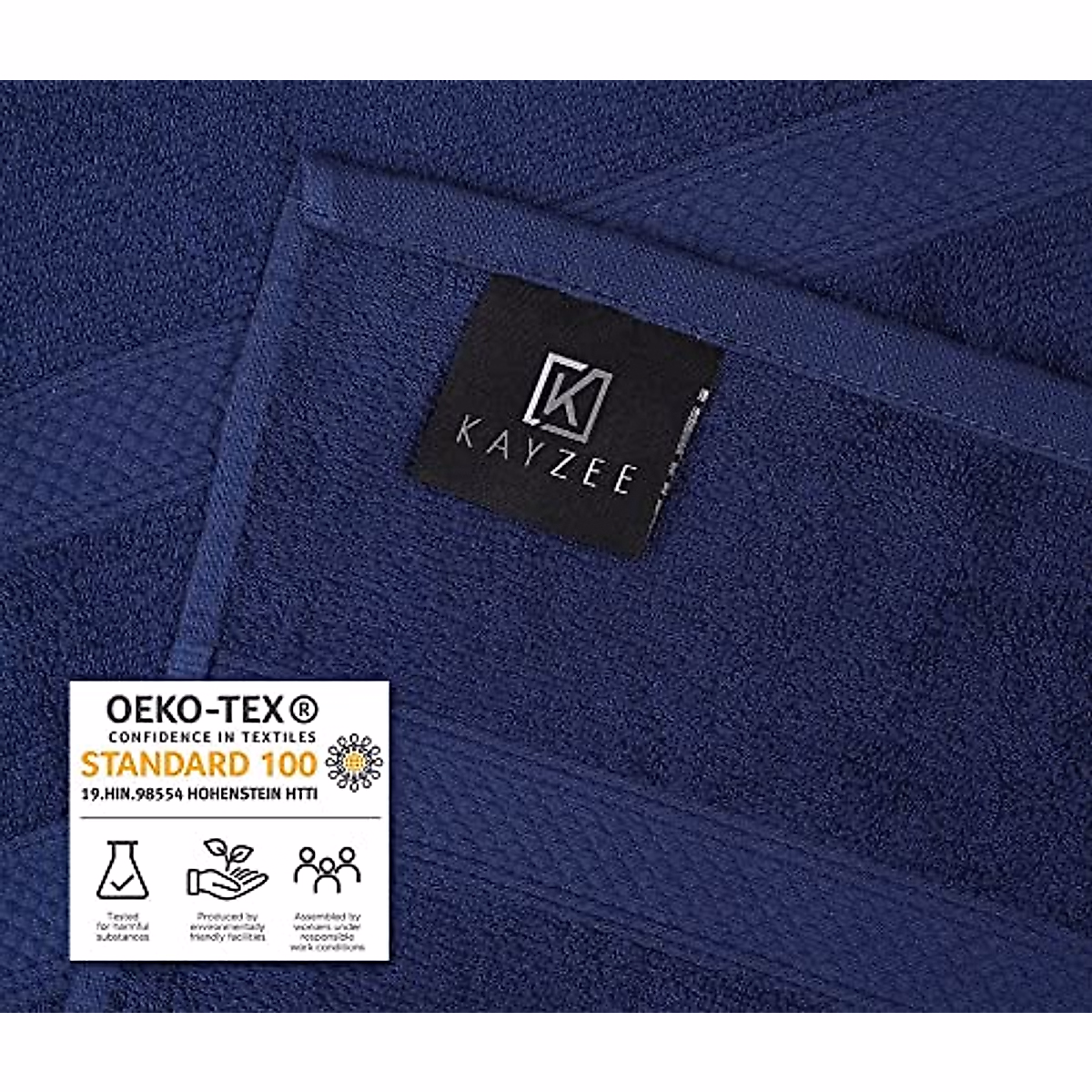 ZUPERIA Classic Bath Towels - 6 Pack - 27" x 54" - Ultra Soft 100% Cotton Large Bathroom Towels, Highly Absorbent Towel for Bathroom, Ideal for Pool, Home, Gym, Spa, Hotel (Assorted)