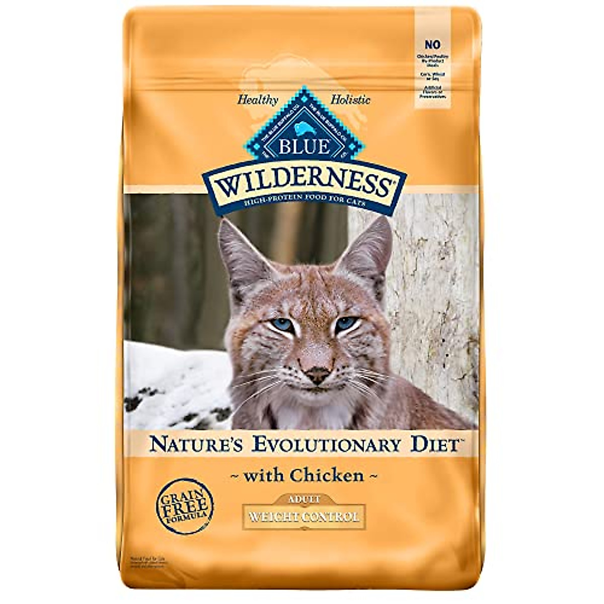Blue Buffalo Wilderness High Protein, Natural Adult Weight Control Dry Cat Food, Chicken 11-lb