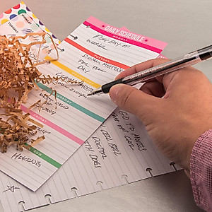 Pentel R.S.V.P. Ballpoint Pen, Fine Line, (0.7mm), Assorted Ink, Clear Barrel, 5 Pack (BK90BP5M)