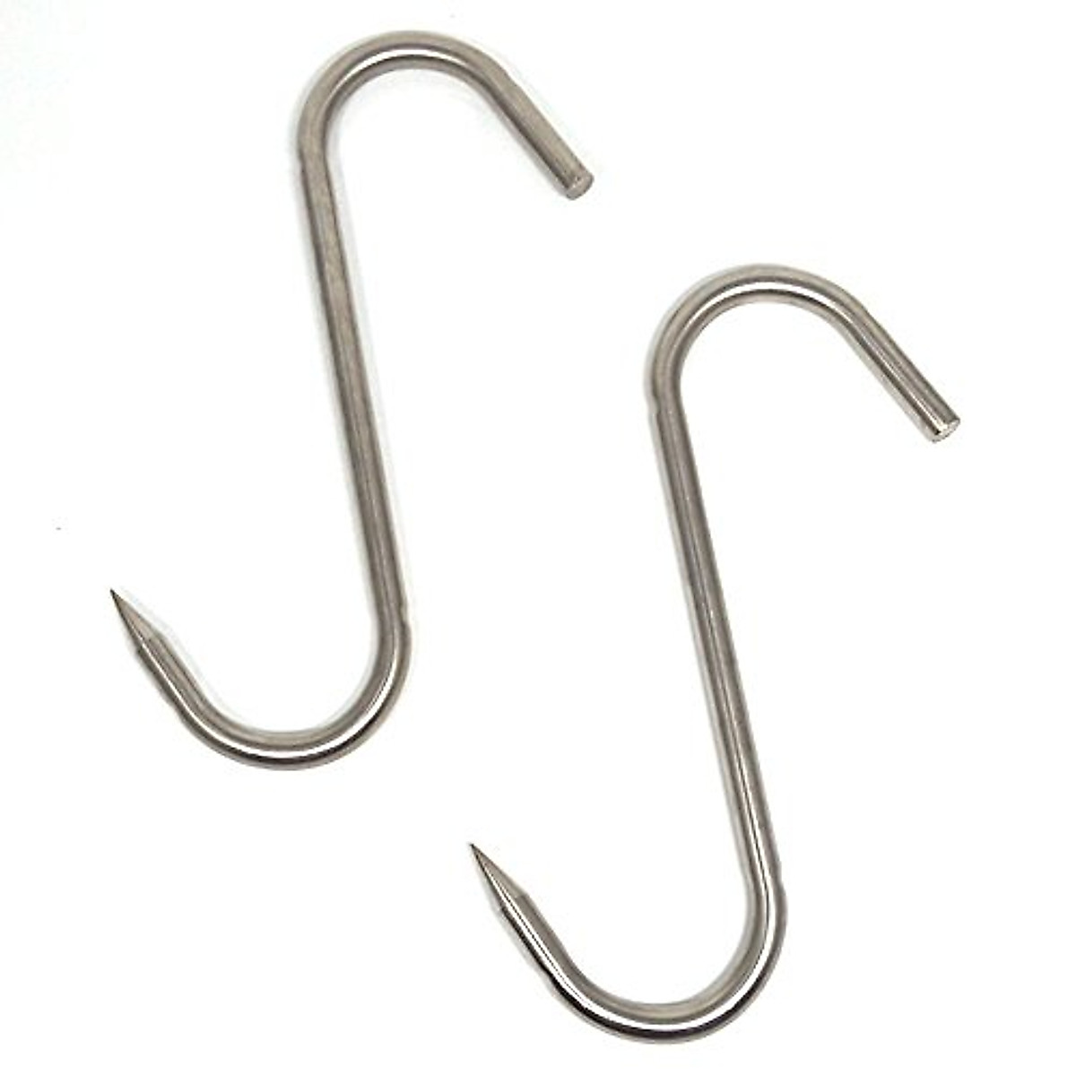 JarTc 304 Thick Stainless Steel S Type Meat Hook Very Solid (10mm/8")