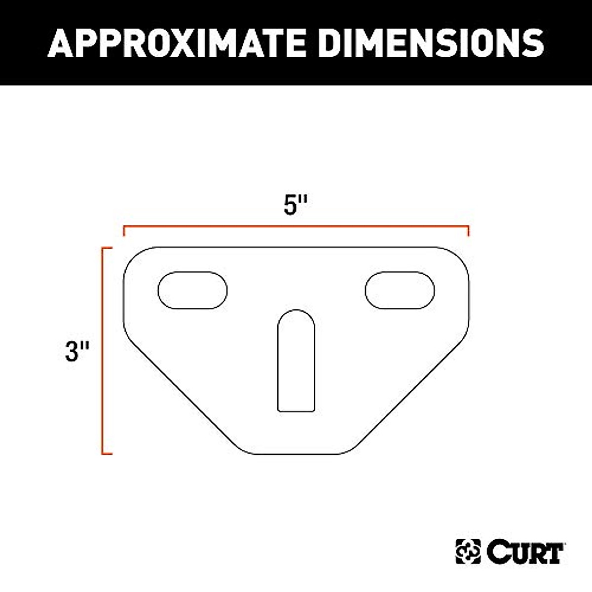CURT 17005 Weight Distribution Hitch Bolt-On Hookup Brackets