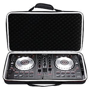 LTGEM Case for Pioneer DJ DDJ-400 / DDJ-SB3 (DDJ-SB3-N) / DDJ-SB2 or Portable 2-channel Controller or DDJ-RB Performance DJ Controller-Black (20.8×11.2×2.5 inch)