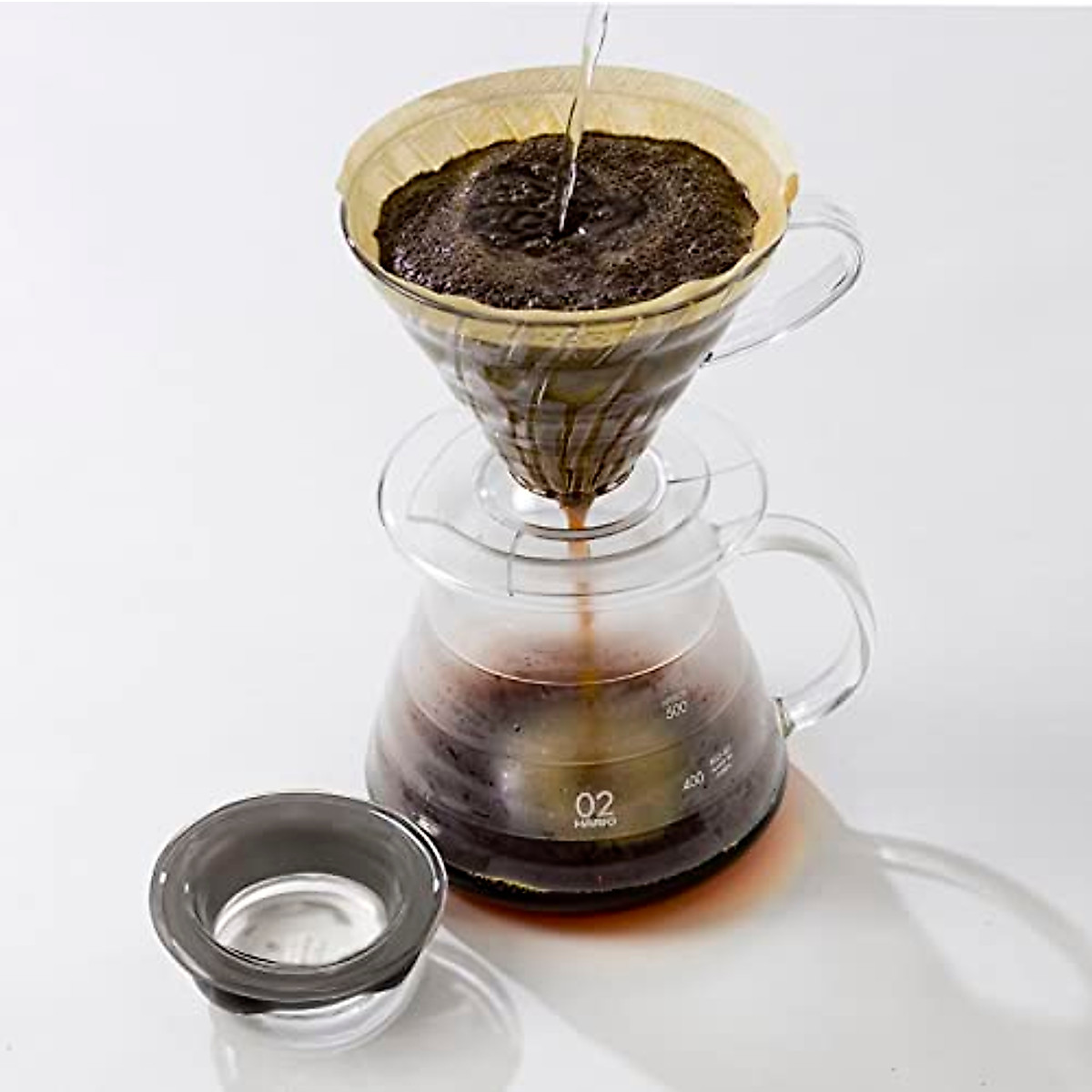 Hario V60 Plastic Coffee Dripper, Size 03, Clear