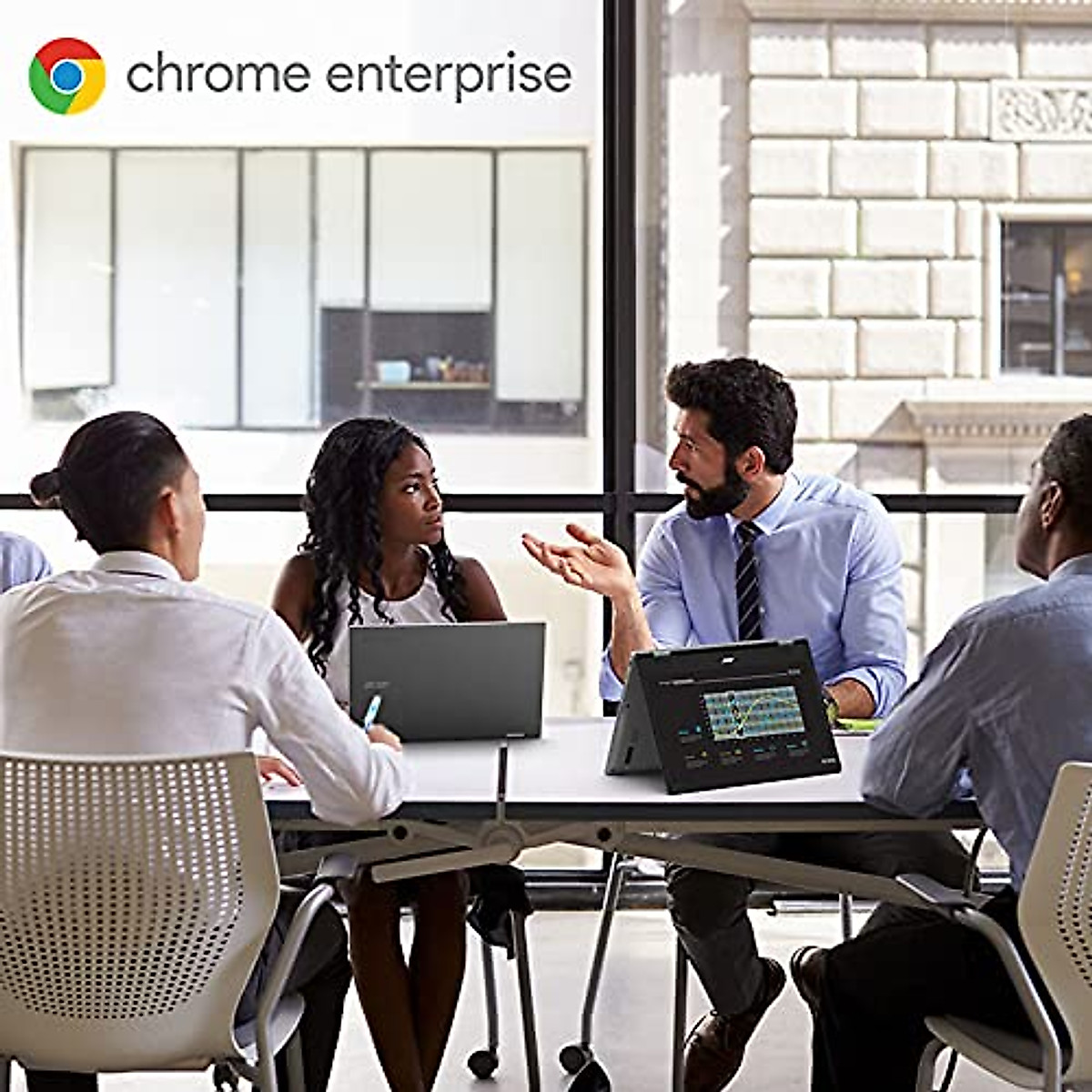 Acer Chromebook Enterprise Spin 513 R841LT-S4JQ | 13.3" FHD IPS Touch Corning Gorilla Glass | Qualcomm Snapdragon 7c Compute Platform | 8GB | 128GB | 4G LTE | WiFi 5 | Chrome Enterprise Upgrade