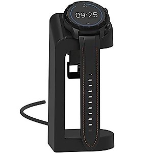 Soarking Replacement Connection Charging Dock Compatible with Ticwatch Pro 3 Charger Stand Station Case Friendly with 5 Feet Cable Black