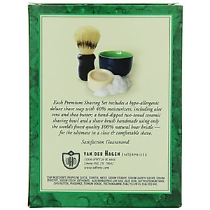 Van Der Hagen Premium Shave Set (2.5 oz. Soap, Bowl, Brush)