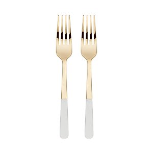 Kate Spade New York Love 2-Piece Tasting Fork Set, 0.40 LB, Metallic