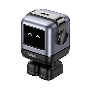 UGREEN RG 30W USB C Charger, Nexode Robot GaN Fast Charger Block, Compact Wall Charger Power Adapter for iPhone 15 Pro Max/14/13, Galaxy S24 Ultra, Pixel 7 Pro, MacBook Air, iPad Pro (Black)
