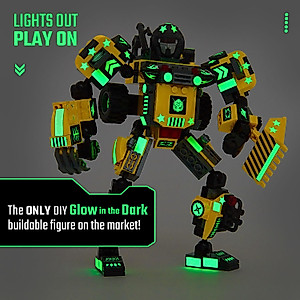 JITTERYGIT Robot Building Toy Gift for Boys, Perfect STEM Gift for Builders Ages 6, 7, 8, 9, and 10 Year Olds, Yellow Zakarpian (238 Pcs) Robotryx