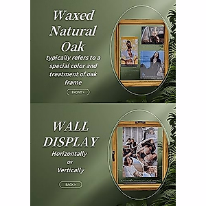 Passat 3 Pack 5x7 Floating Picture Frames Oak 3x5 Frames For Pictures Thick Floating Picture Frame Post Card Frames For Wall