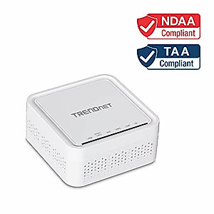 TRENDnet AC1200 WiFi EasyMesh Kit, Includes 2 x AC1200 WiFi Mesh Nodes, App-Based Setup Utility, Seamless WiFi Roaming, Beamforming, Supports 2.4GHz and 5GHz Devices, TEW-832MDR2K, White